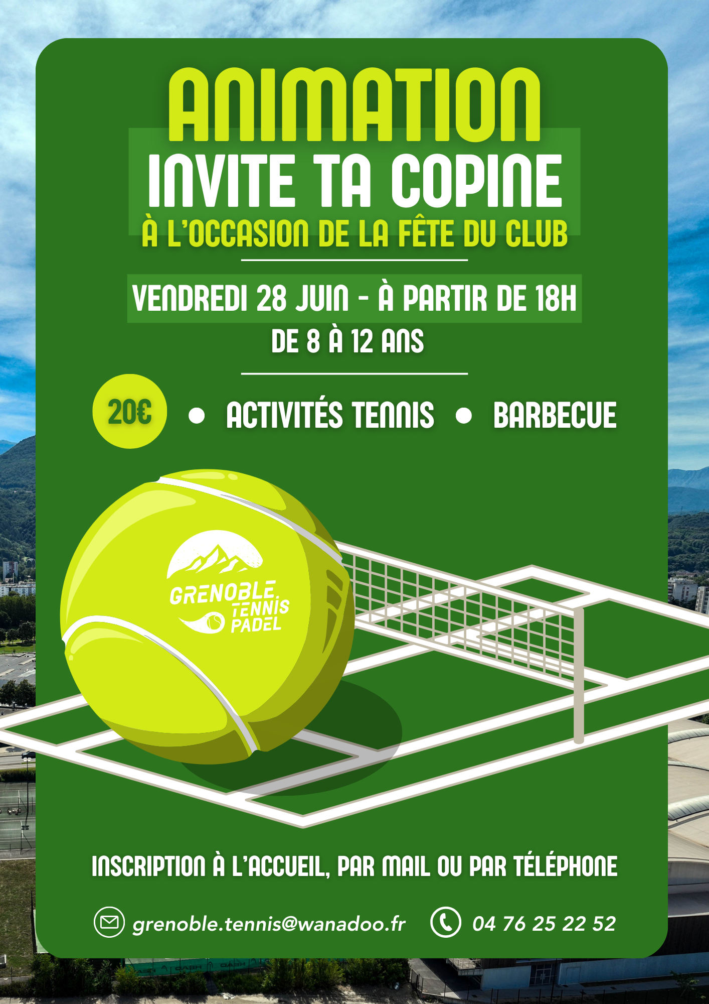 Invite ta copine au Grenoble Tennis Padel - Grenoble Tennis Padel